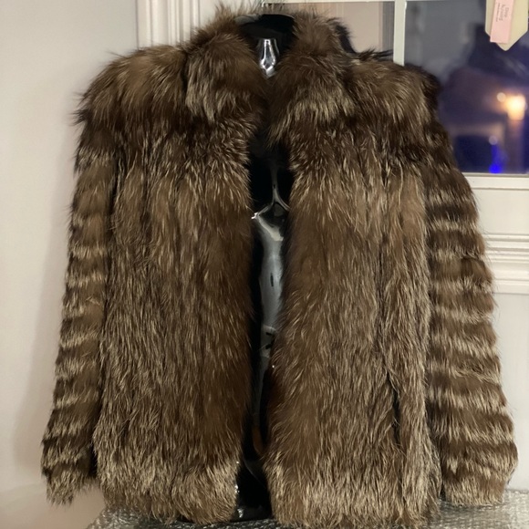 Saga Furs | Jackets & Coats | Beautiful Short Brown Real Fur Coat With ...